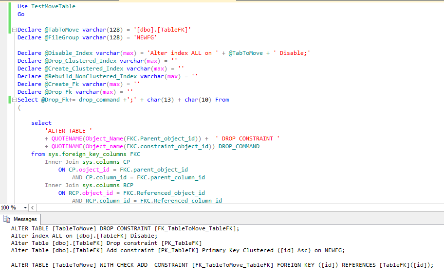 SQL Server Tips & Tricks: Spostare una tabella da un FileGroup ad un altro