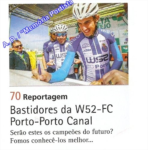 Memória Portista: Equipa W52-F C Porto reportada em revista de ciclismo
