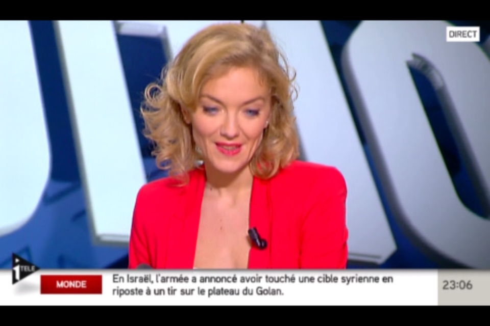 vuesalatele: [2012 11 12] MAYA LAUQUE - I>TELE - LA GRANDE EDITION @22H30