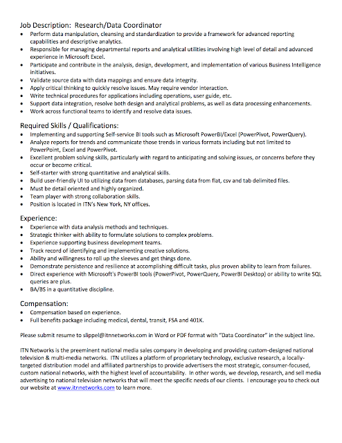 URI CBA Internship/Job Information: ITN Networks - Research/Data ...