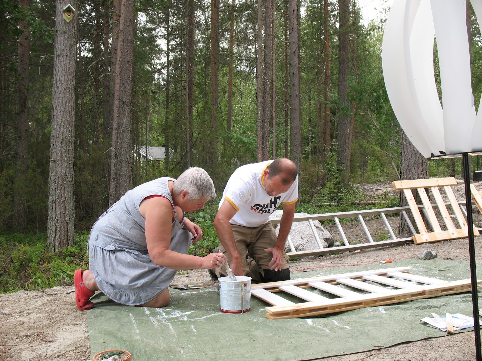 Harmen en Helen in Finland: Finse "Eigen huis en tuin"