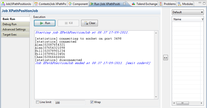 Bekwam Blog: xsd:sequence Example with Talend Open Studio