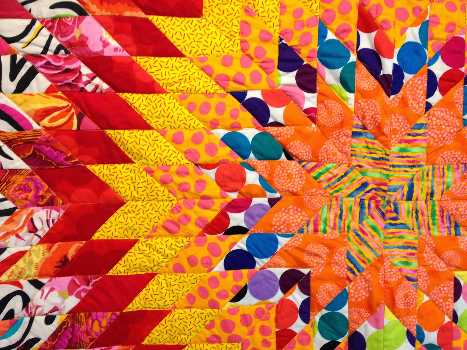 nifty quilts: A very colorful day
