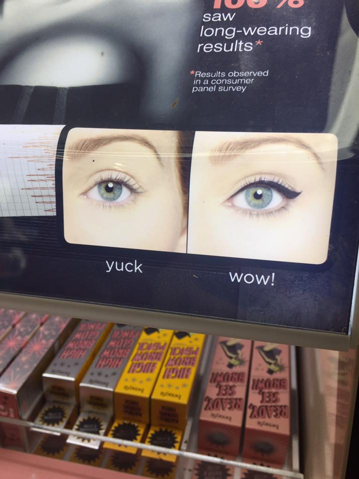 Advertising, Writing, & Production: Benefit Cosmetic's "yuck" Advertisement