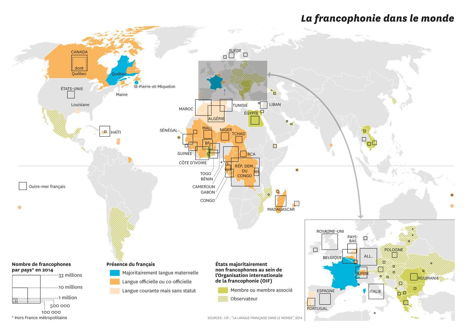 Cartographie numérique: Les visions multiples de la francophonie à ...