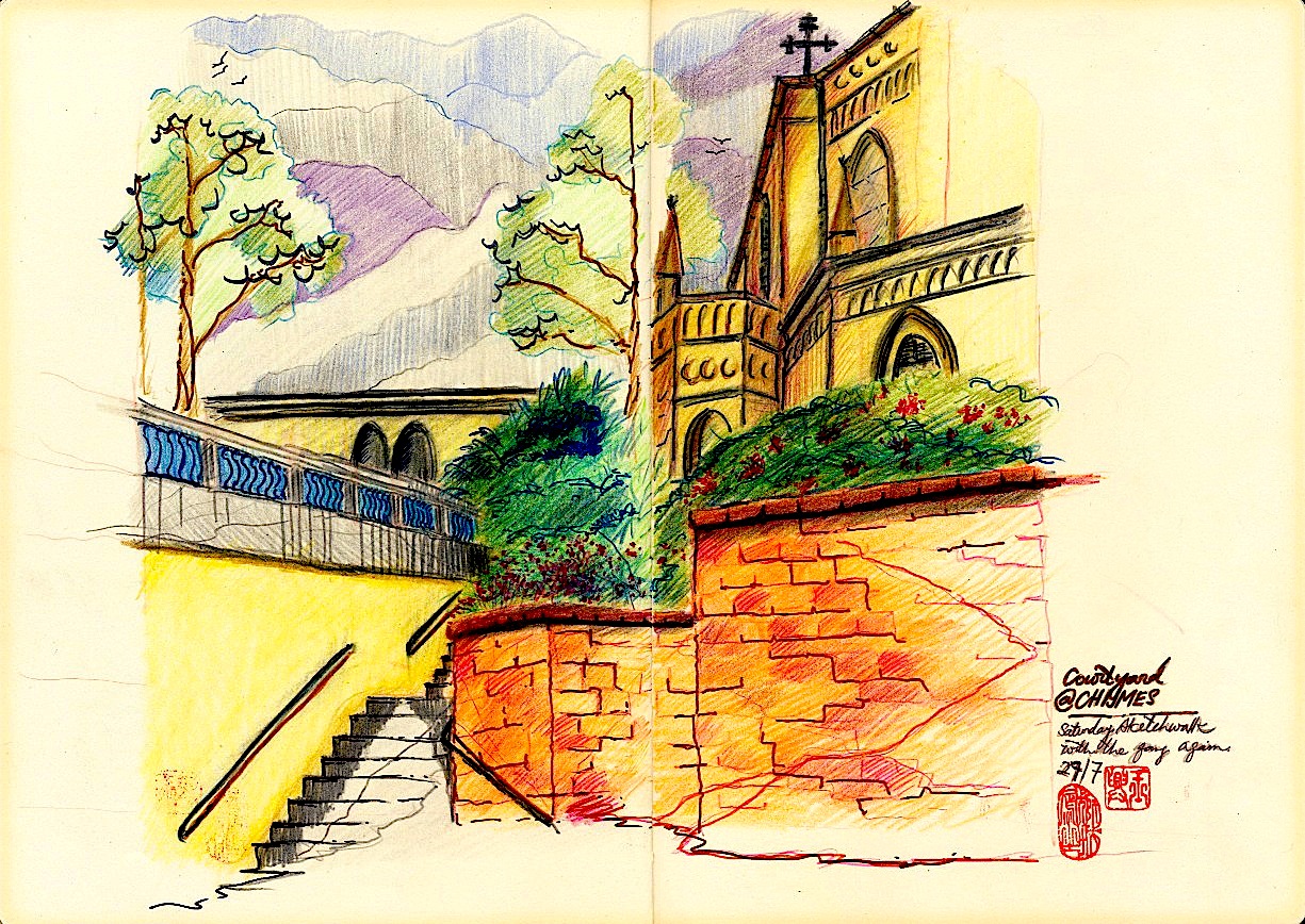 Musings of a Citi Sketcha: USKSG Sketchwalk at CHIJMES
