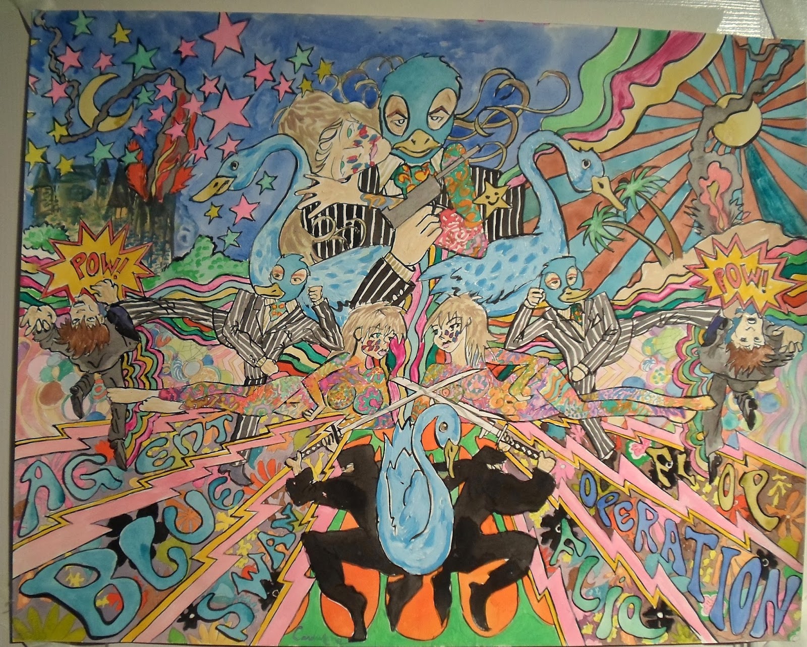 The Gnarly Fine Art of David Cardamone: MOAR Blue Swan Period Pieces ...