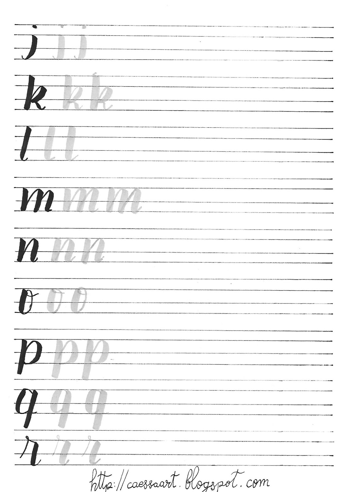 Caessa Art : ALFABETO BÁSICO DE LETTERING - ALFABETO GRANDE