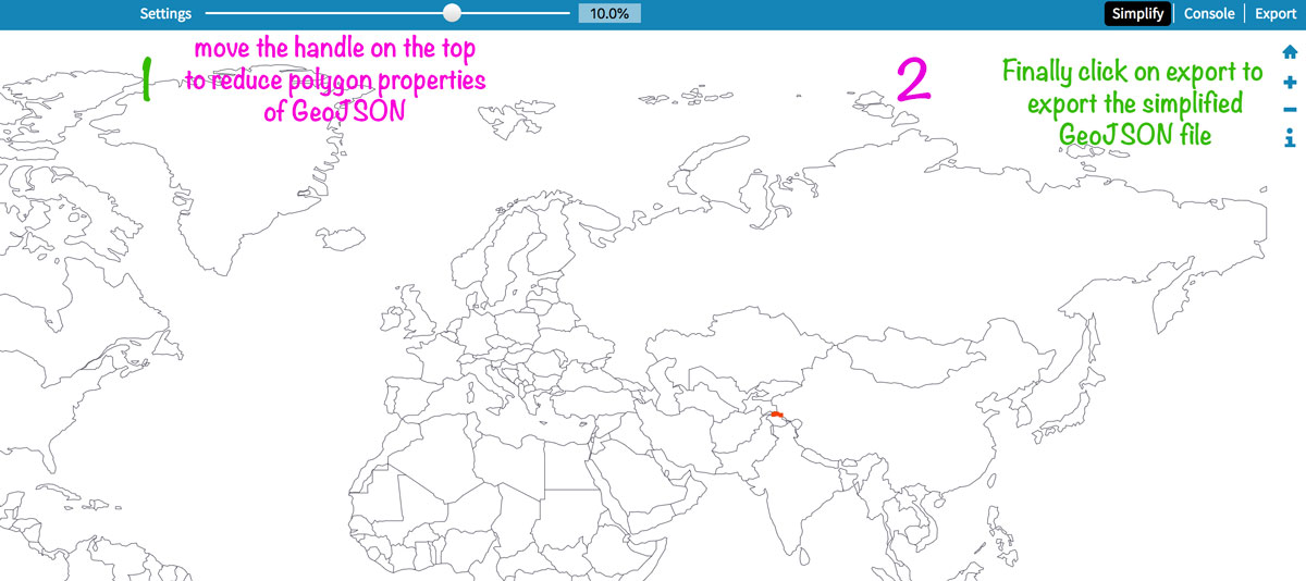 How To Simplify Geojson File Size Using Mapshaper Online Tool
