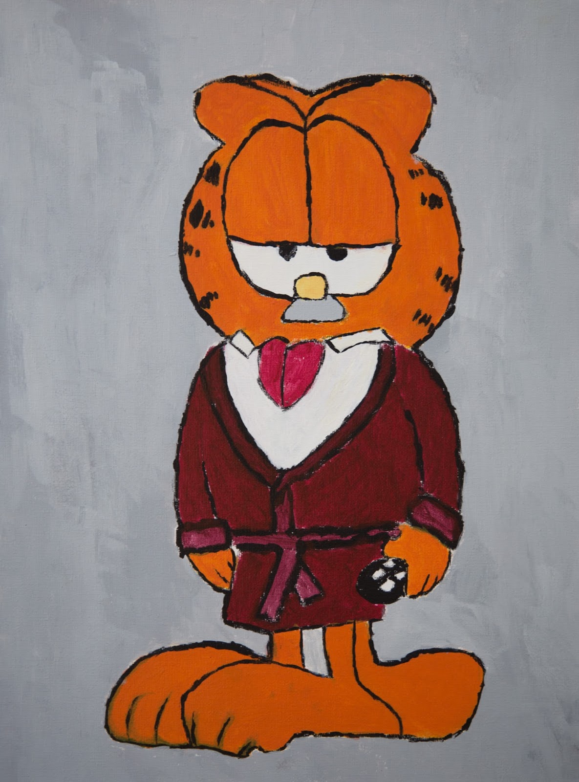 Grauer Art: Final Cartoon Mashup Paintings, 8th Grade Art
