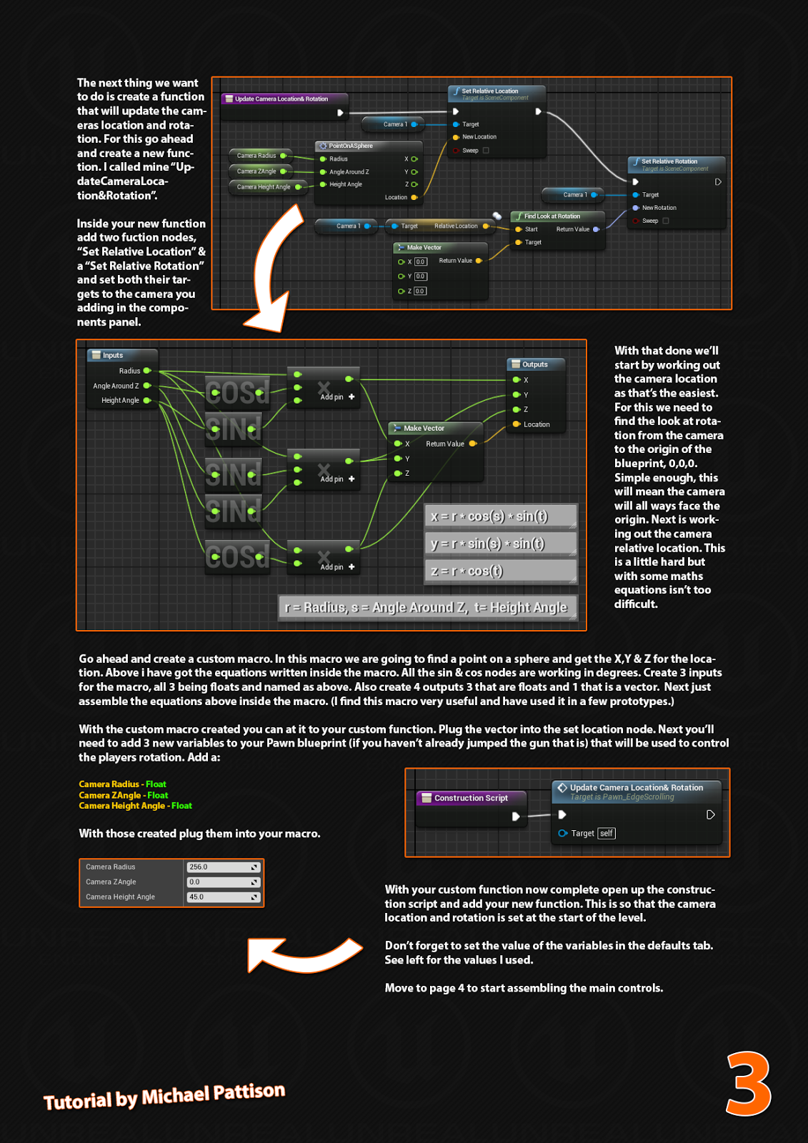 UE4 Tutorial - RTS Style Camera Movement With Edge Scrolling