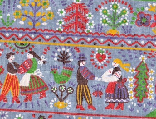 Pomme de Jour Blog: 1970s Vintage Folk Art Fabric