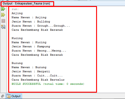 CONTOH PEMROGRAMAN ENKAPSULASI, INHERITANCE, POLIMORFISME PADA JAVA - All About Information and ...