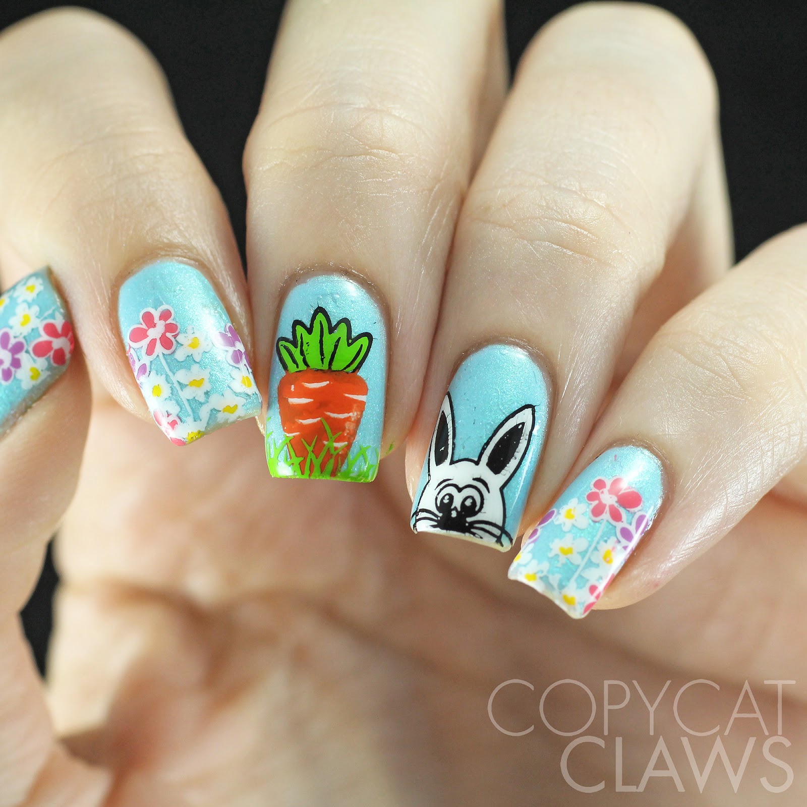 Copycat Claws: Sunday Stamping - Easter Nails