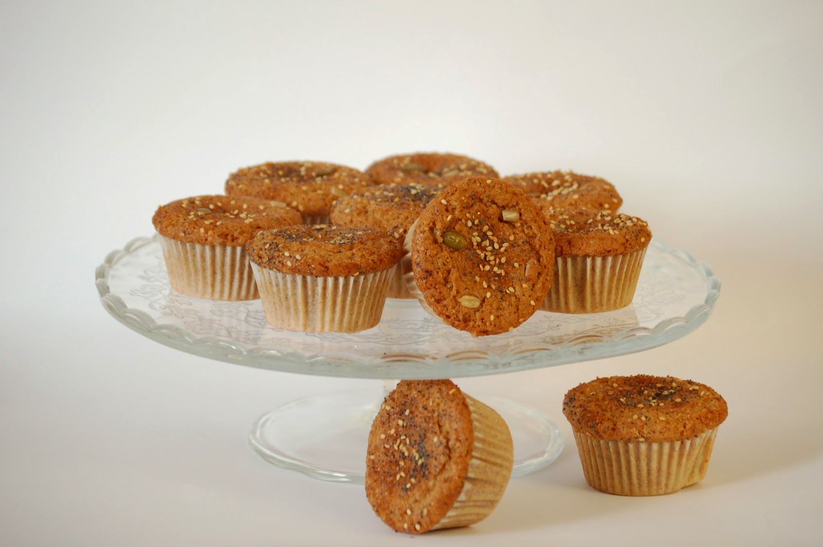 Gemma Home Made Cookies: Magdalenas integrales con semillas