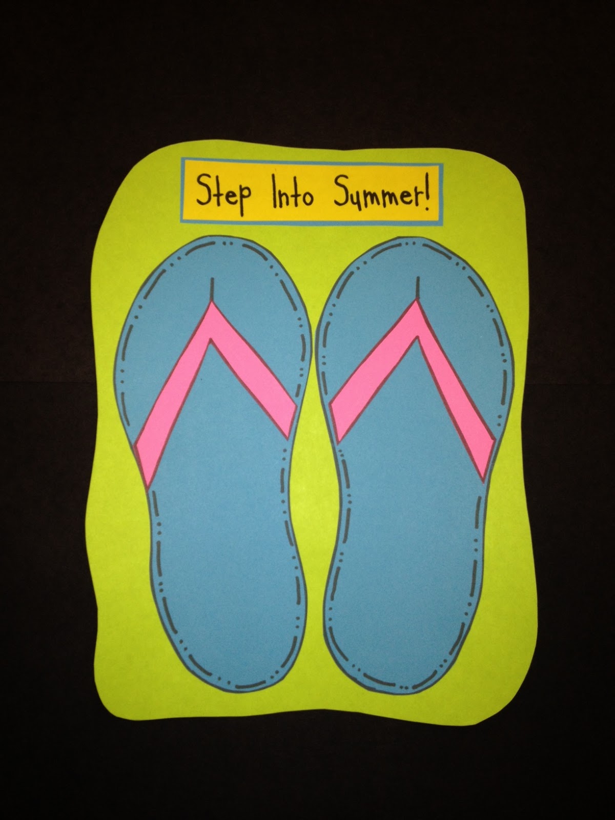 "Step Into Summer" Sandal Craftivity - Apples and ABC's