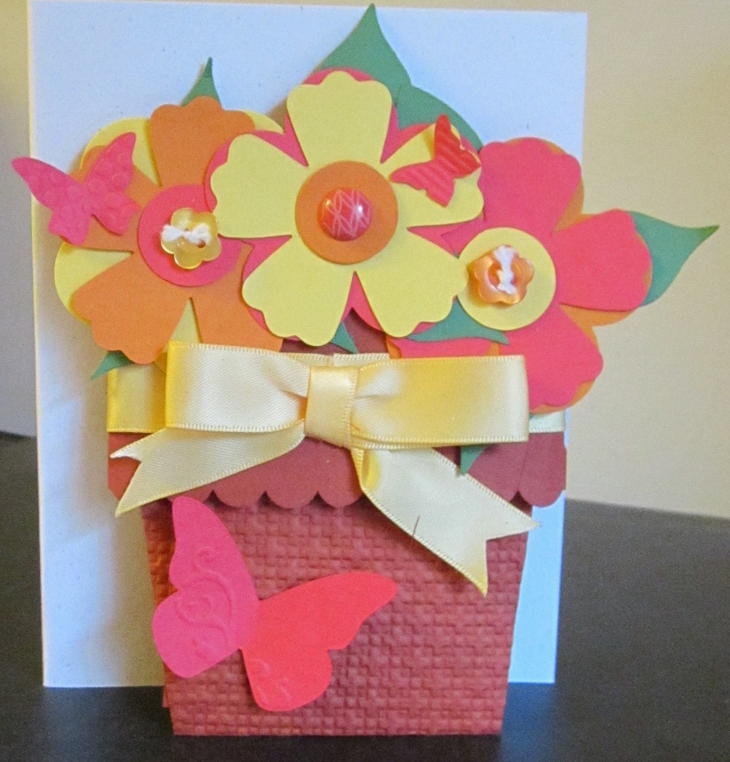 Creating with Cindy: Flower Pot Card for Come and Get It