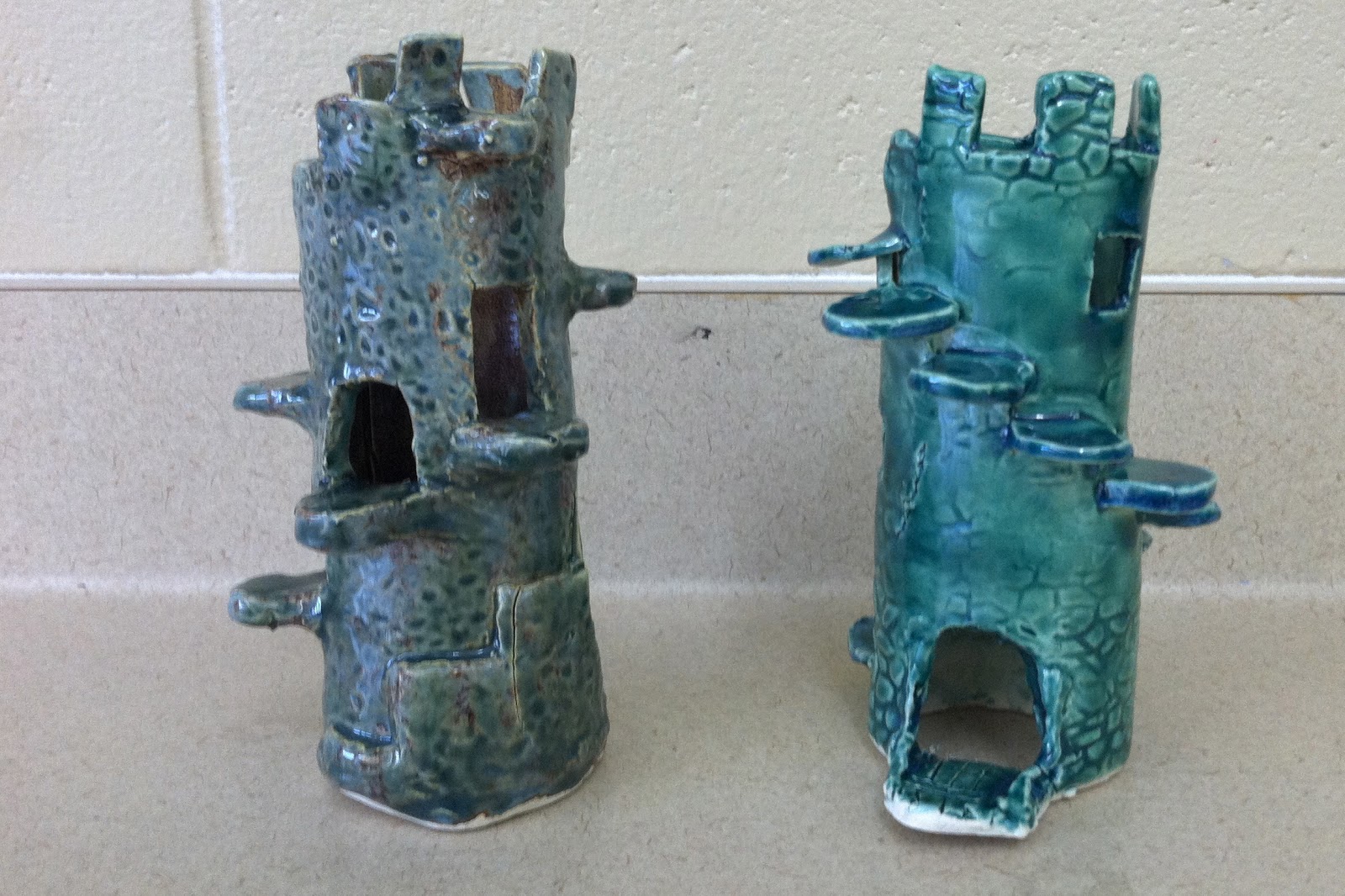 Electrick Canvas: Clay Castles: Janis' 6th Grade Class