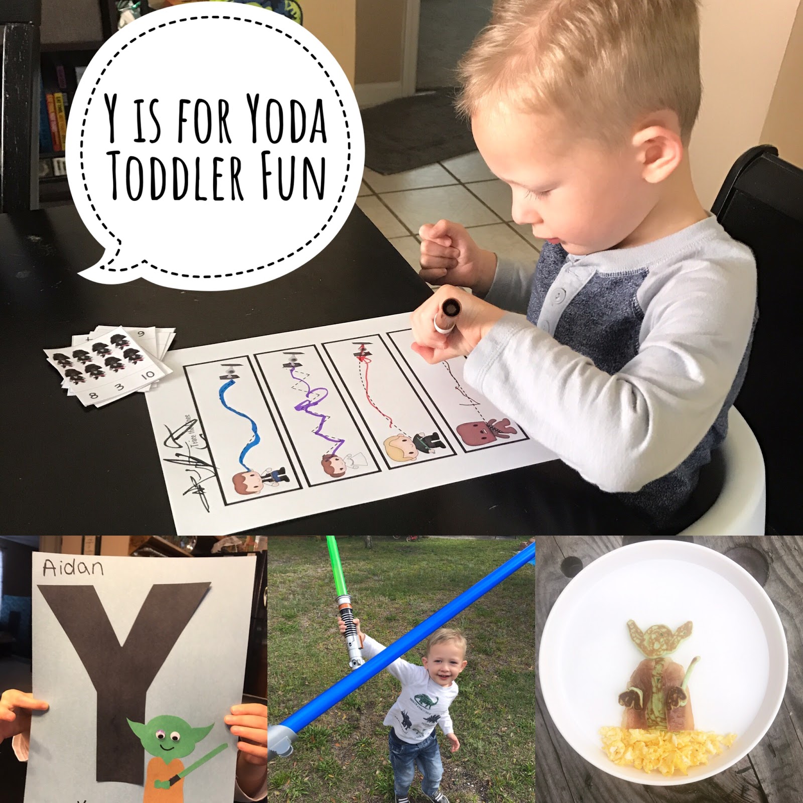 Serendipitous Discovery: Toddler Fun, Week 22: Star Wars Week! Letter Y ...