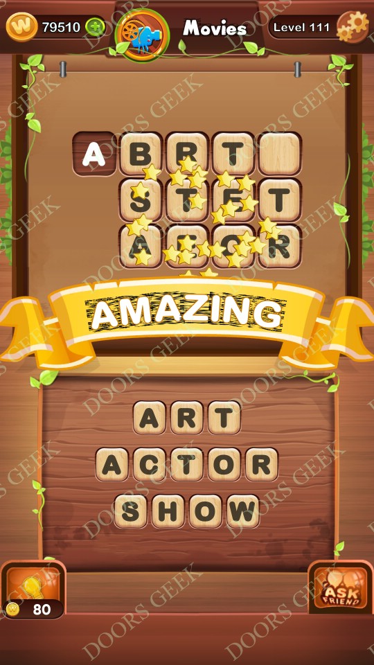 Word Bright Level 111 Answers ~ Doors Geek