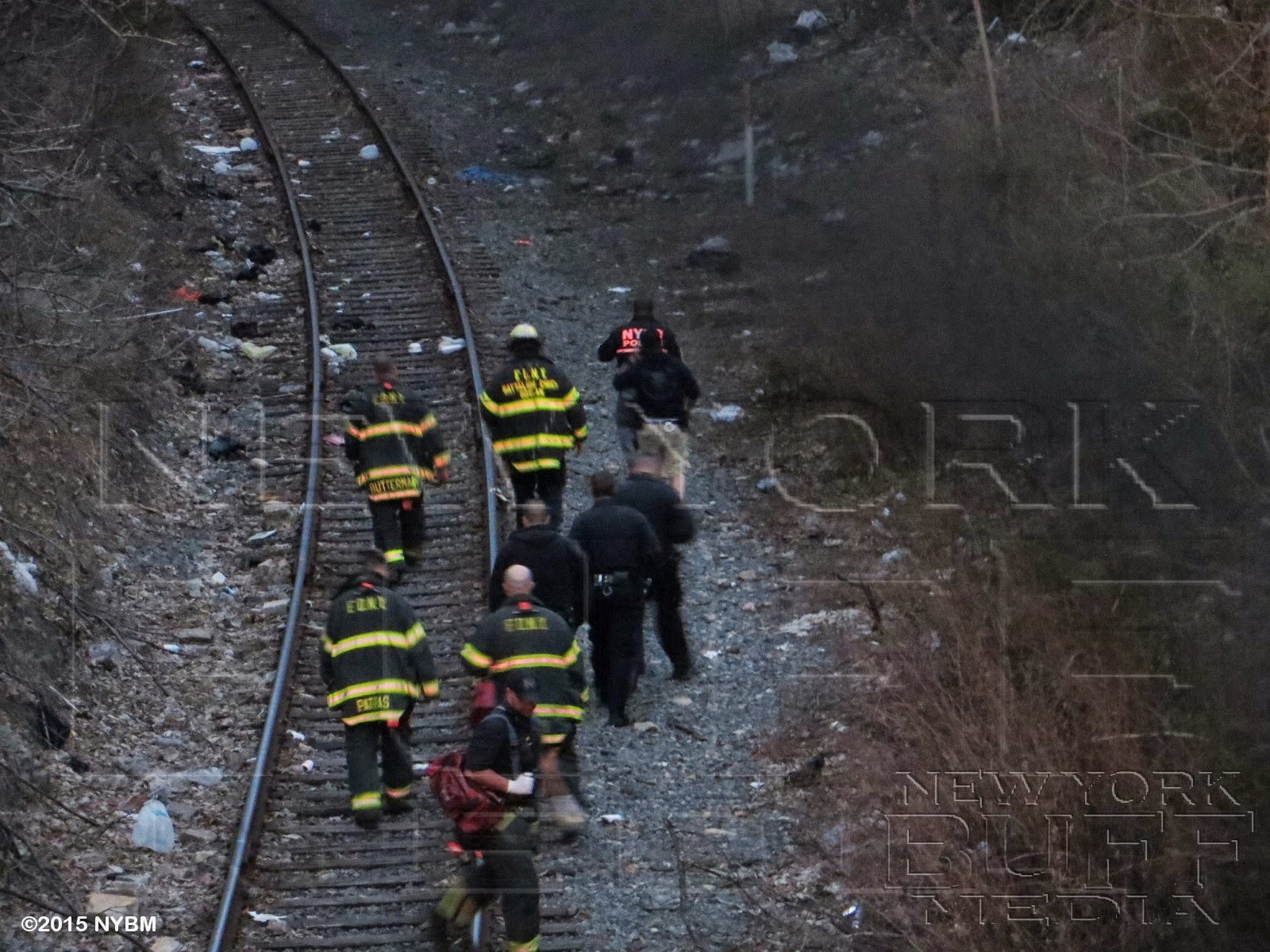 New York Buff Media: Photos: 2 people found dead on railroad tracks in ...