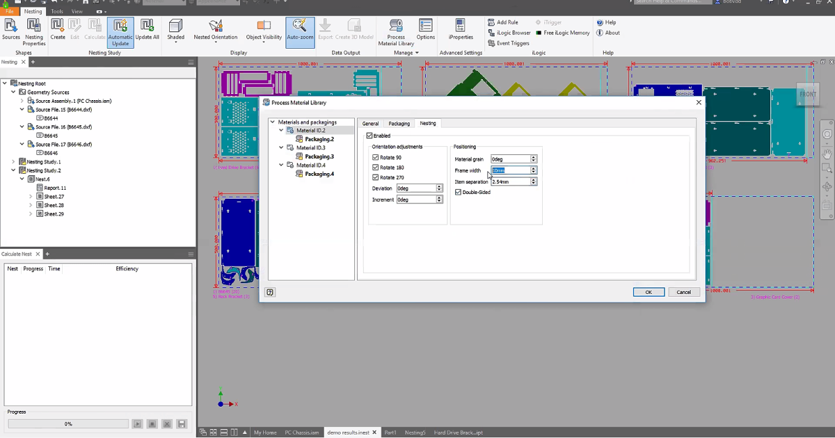 Inventor guru: Inventor Nesting Utility součástí konstrukční sady ...