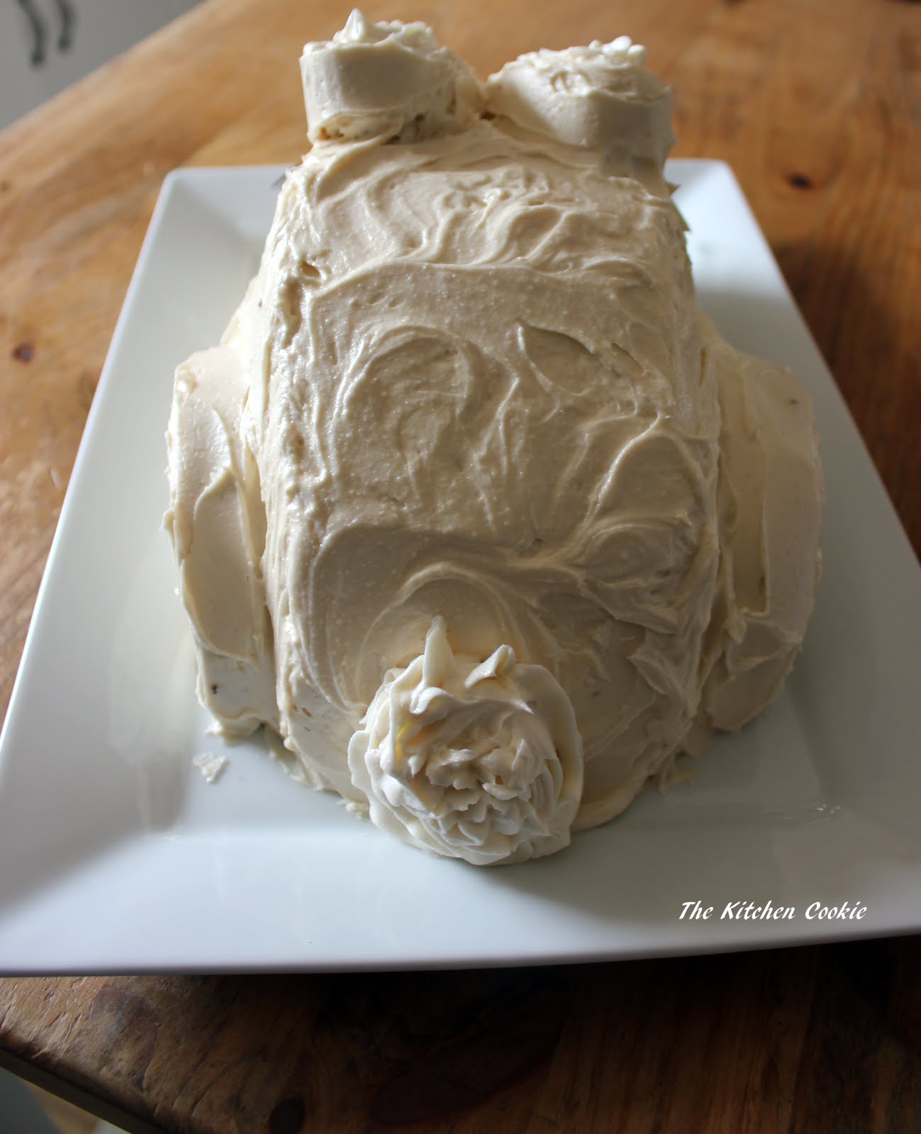 Chocolate Bunny Cake with Caramel Buttercream Icing