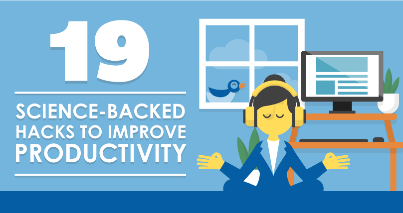 19 Simple Tips to Increase Productivity at the Office - #infographic