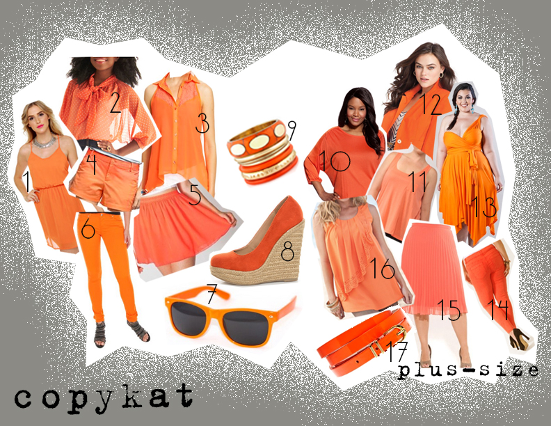 copykat: current trend : color pop : orange