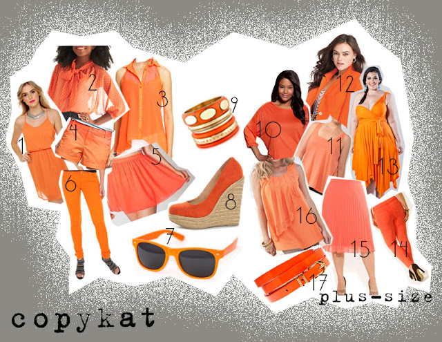 copykat: current trend : color pop : orange