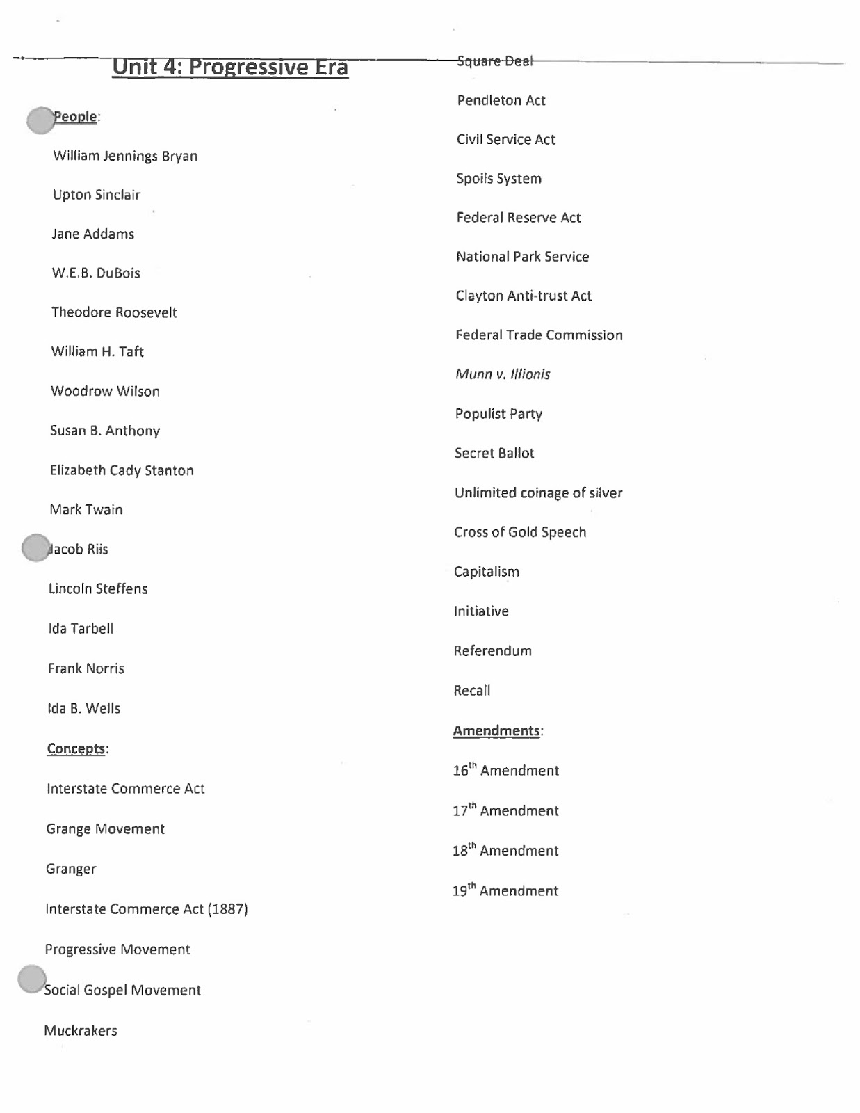 Mr. E's U.S. History and Black History Page: US History 2018: Unit 4 ...