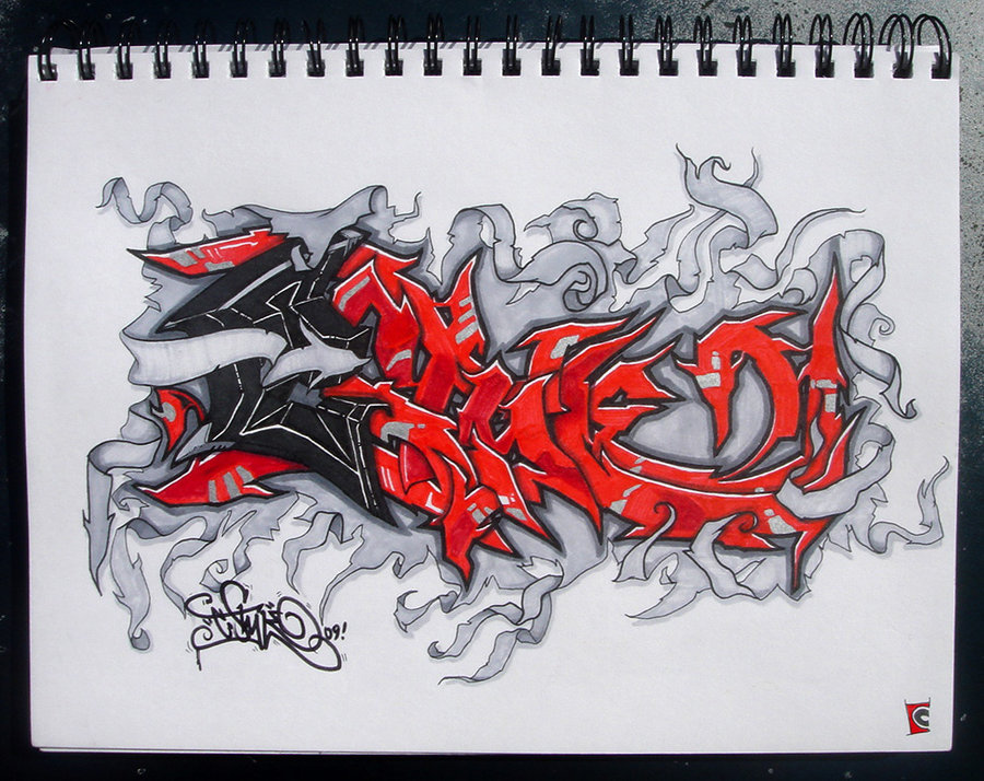 Cool Notebook Graffiti Art | Right Shot in the Right Time