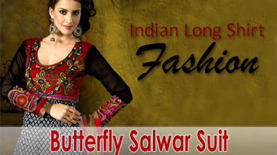 Butterfly Unstitched Salwar Suit | Indian Long Shirt Fashion ...