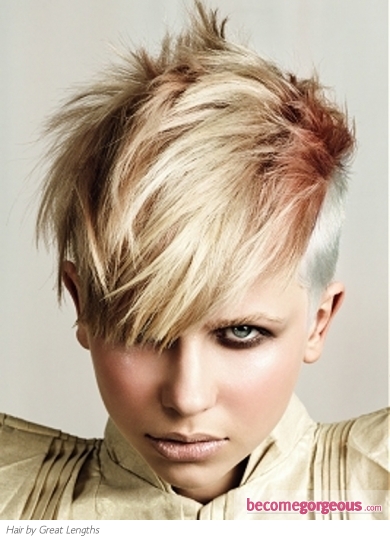 Punk Undercut Glam HairStyle
