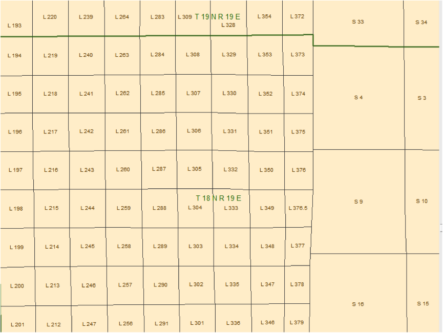 National Parcels: PLSS CadNSDI – PLSS First Division (Sections)