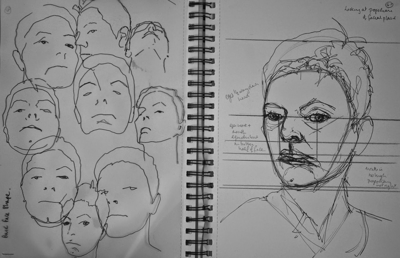 Aylish's OCA Learning Log: Project: Self Portrait. Exercise: Drawing ...