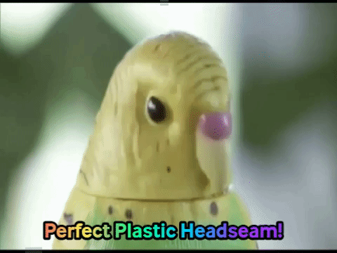 The Glass Character: Plastic Polly: The Perfect Parakeet Pet!