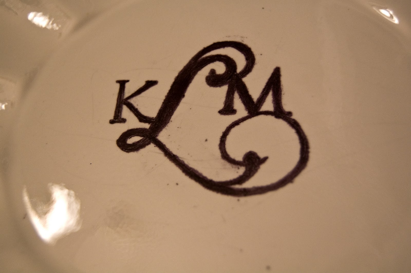 Ohh Baby!: Monogrammed Plate