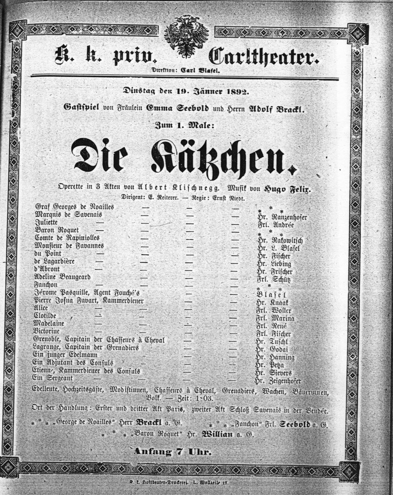 Kurt of Gerolstein: Felix the composer ...