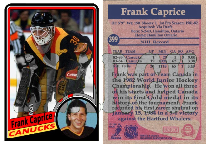 The Cardboard and Me: Lost Rookies: Frank Caprice - with Q&A