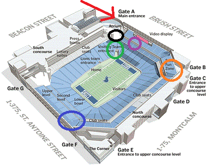 ROAR - Detroit Lions 応援ブログ in Michigan -: Ford FieldでのNFL観戦ガイド②