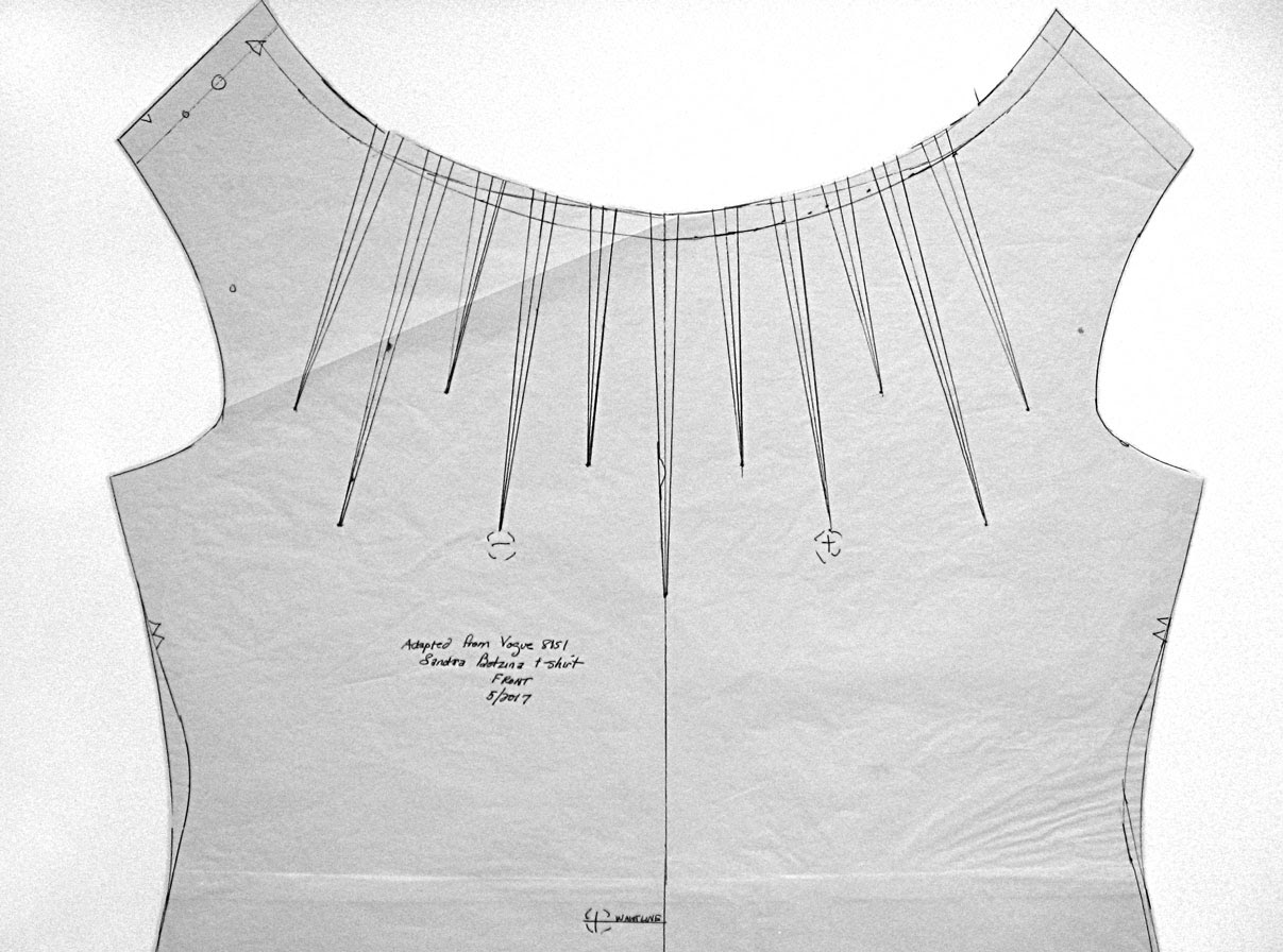 The Diligent Dilettante: Sunburst dart neckline