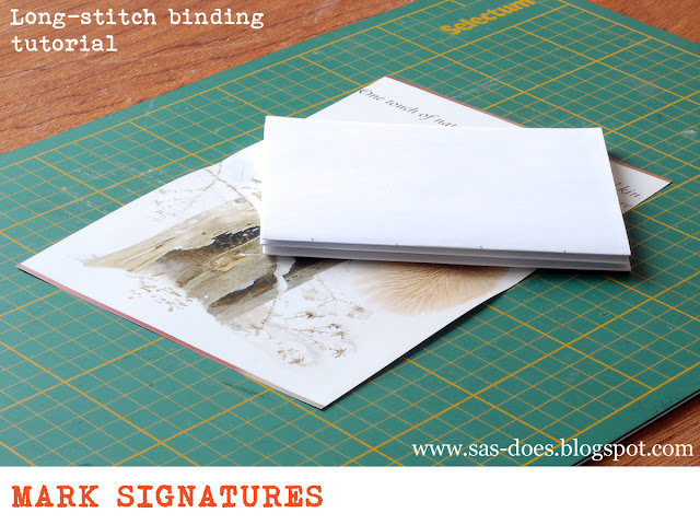 Long-stitch binding tutorial - part 1 | SAS does ...: Long-stitch ...
