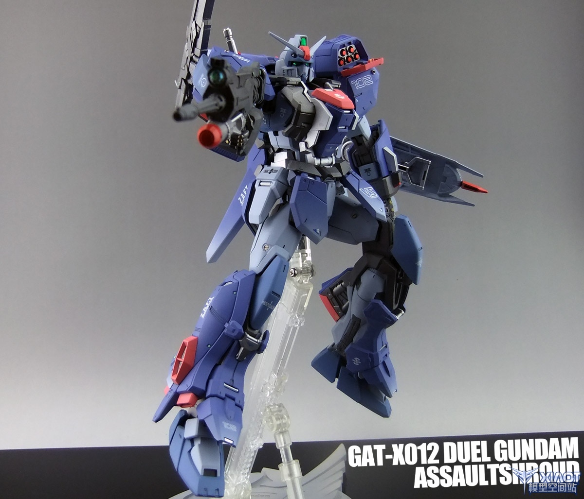 GUNDAM GUY: MG 1/100 GAT-X102 Duel Gundam Assaultshroud - Painted Build
