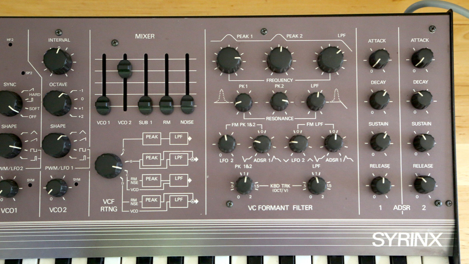 MATRIXSYNTH: Synton Syrinx SN 1 Rare Purple Vintage Synthesizer For ...