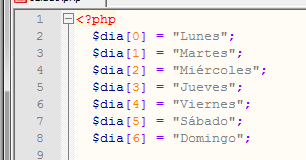 CodigoGX: Codigos de programación: Capítulo 48 PHP: Arreglos