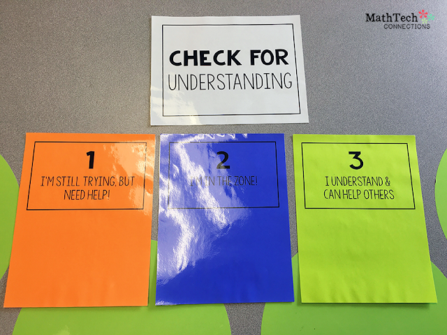 Using Self-Assessment Cards during Whole Group Instruction | Upper ...