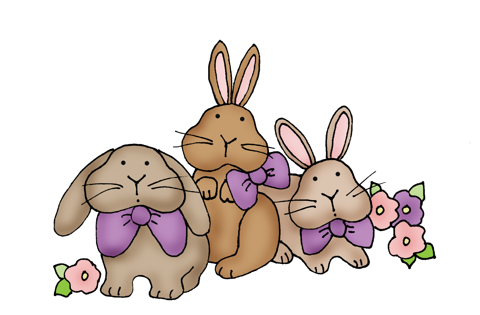 Free Dearie Dolls Digi Stamps: Bunnies