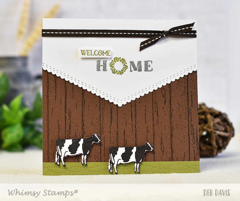 Farmhouse Shiplap and Vases - Welcome Home - NewAmped2Stamp