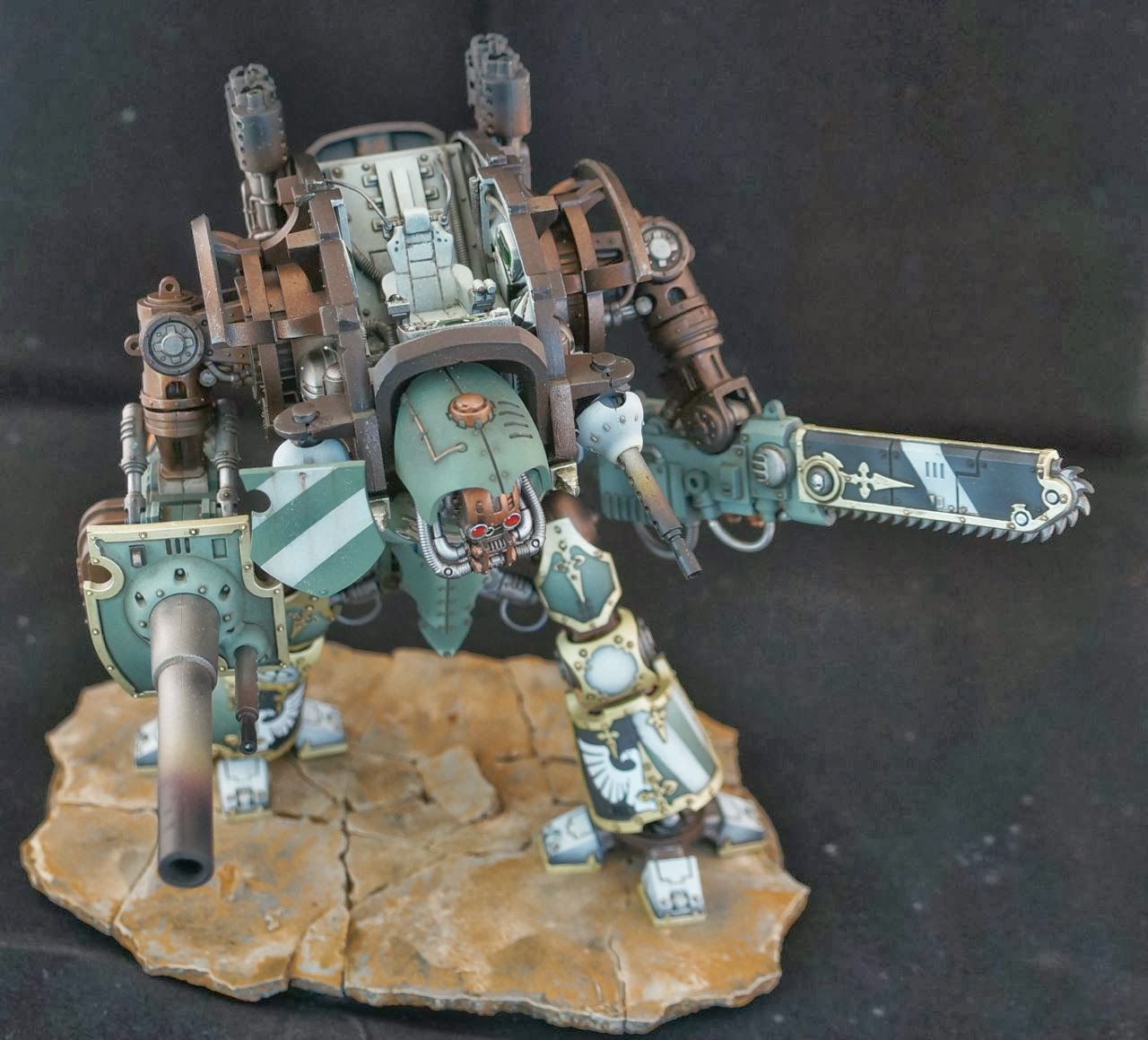 40k Hobby Blog: 30k Imperial Knight WIP 4 Pre-Weathering